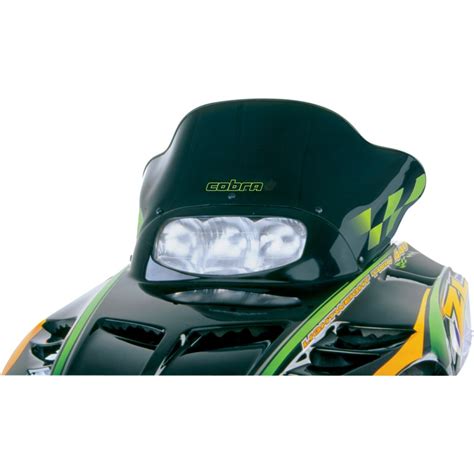 Powermadd Cobra Windshield 13 5 Arctic Cat Black Gre