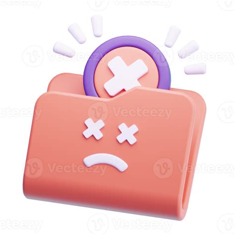 Empty Folder 3d Icon Illustration 54300025 Png