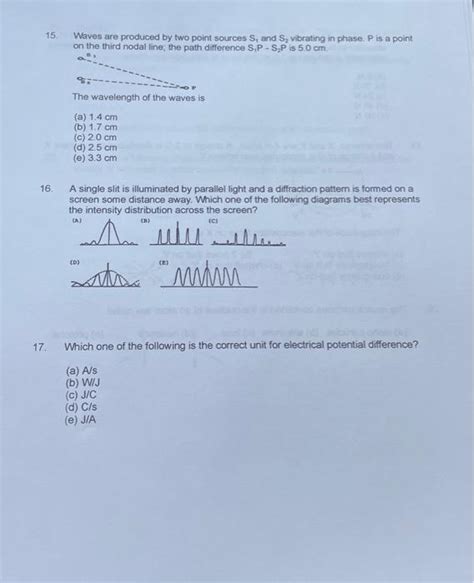 solved 15 waves are produced by two point sources s1 and