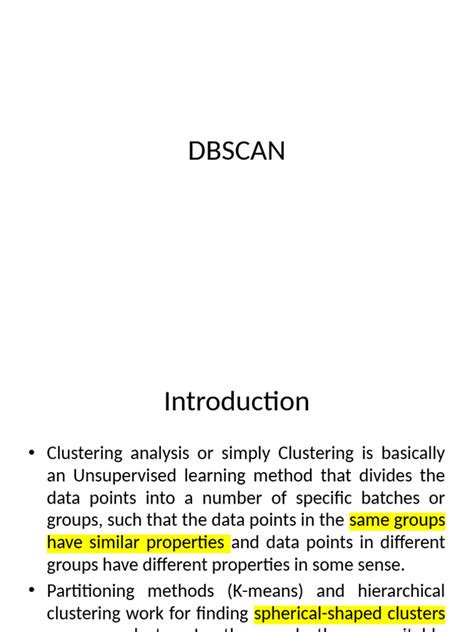 dbscan pdf cluster analysis applied mathematics