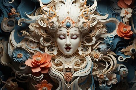 Premium Ai Image Abstract 3d Layered Mandelbulb Art