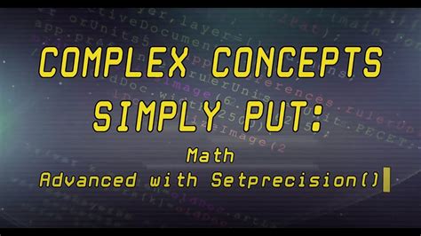 Advanced Math In C Using Setprecision YouTube