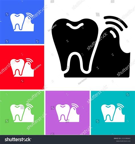Gingivitis Icon Vector Line Editable Stroke Stock Vector Royalty Free 2155380681 Shutterstock