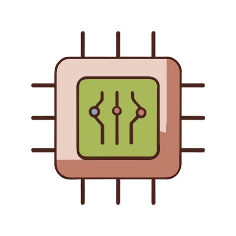 Premium Vector Rf Circuit Icon Colored Outline