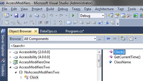Access Modifiers C SQL Notes
