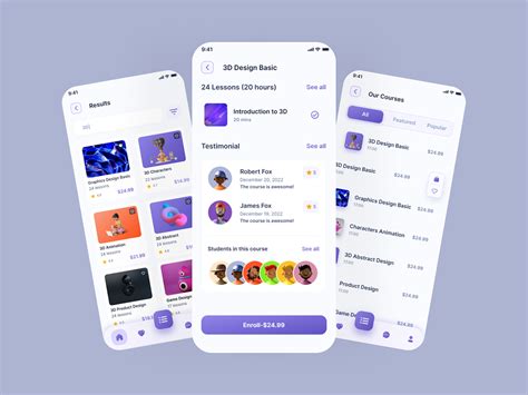 E Learning Mobile App Design On Behance E Learning Mobile App Design On Behance
