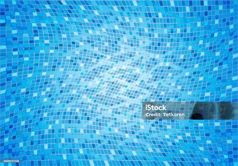 모자이크 타일 주식 벡터 일러스트 레이 션 물 아래와 물 수영장 배경 수영장 스포츠 경기장에 대한 스톡 벡터 아트 및 기타