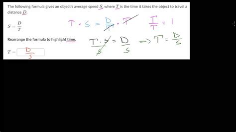 Manipulating Algebraic Formulas Practice Youtube