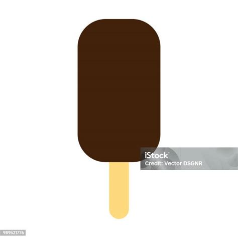 스틱에 초콜릿 아이스크림입니다 에스키모 파이 아이콘 벡터 일러스트 레이 션 0명에 대한 스톡 벡터 아트 및 기타 이미지 0명 갈색 냉동식품 Istock