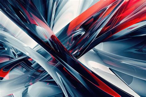 Vibrant Abstract Geometric Composition In Modern Art Style With Dynamic Shapes And Bold Colors