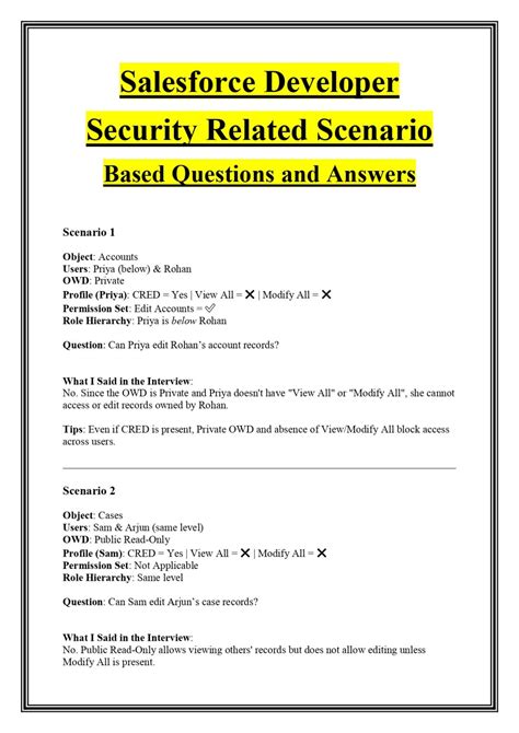 🚨 🔥 Salesforce Security Scenarios Cracking Access Like A Pro Ashutosh Singh