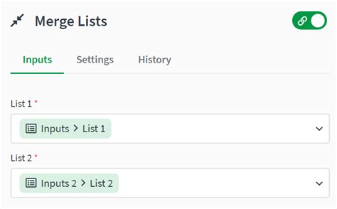 Merge Lists Block Qlik Cloud Help