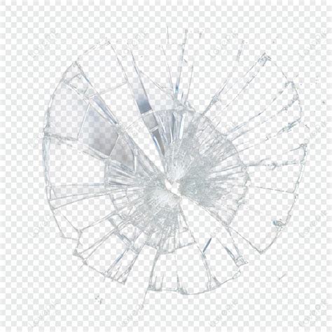 원형 깨진 유리 균열 효과 시각 특수 효과 장식 패턴침입하다폭발 효과 Png 일러스트 무료 다운로드 Lovepik