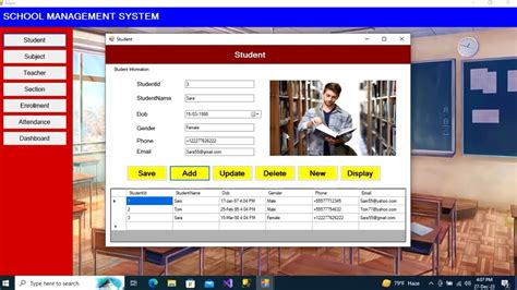 C Full Project School Management System With Source Code Youtube