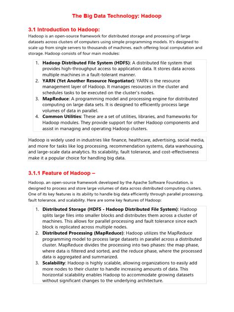 Bda Unit 3 Pdf Apache Hadoop Map Reduce