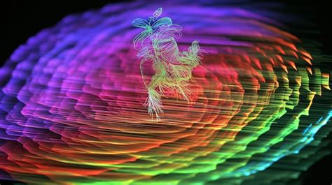 Premium Ai Image Neuron Development Woman Neuron Colorful Neuron