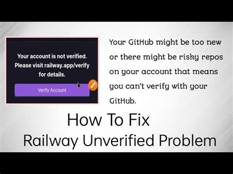 How To Fix Railway Verification Problem Your Account Has Unverified Malayalam MoTech Railway