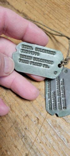 Original Vintage Wwii Or Vietnam Us Soldier Id Dog Tag Tags 4716962517