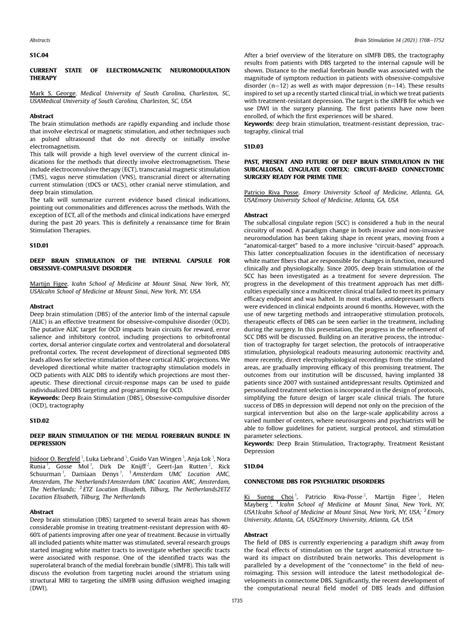 Pdf Past Present And Future Of Deep Brain Stimulation In The Subcallosal Cingulate Cortex