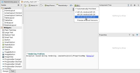 Render Errors In Android Studio