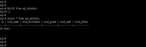 SQL DELETE Statement To Delete Records From Table