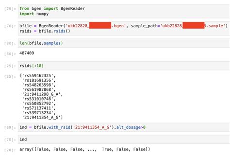 query of the week 8 filtering bgen file and exporting geno data to pandas df uk biobank
