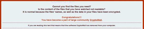 CryptoWall Released With New Features Such As Encrypted File Names