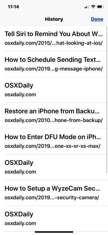 View Browsing History On IPhone IPad IPod Touch From Safari