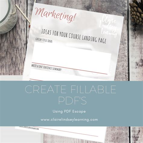 How To Create A Fillable PDF In PDFEscape Claire Lindsey Learning Articles