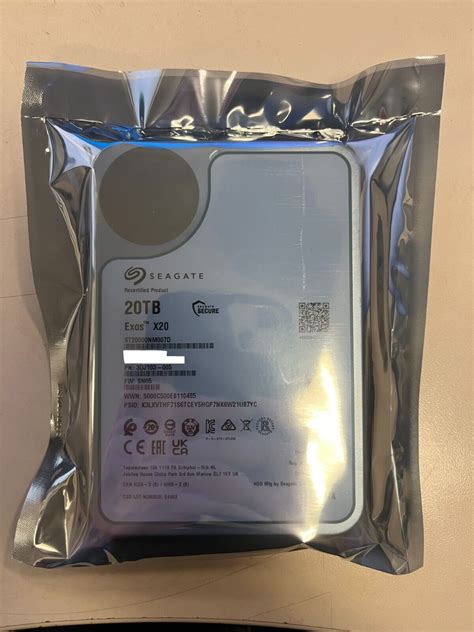 Seagate 20TB ST20000NM007D SATA 3.5" Hard Drive (Manufacture ...