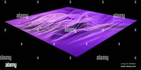 Wireframe Plane Structure Purple Modern Abstract Virtual Grid Background Or Matrix Science Or