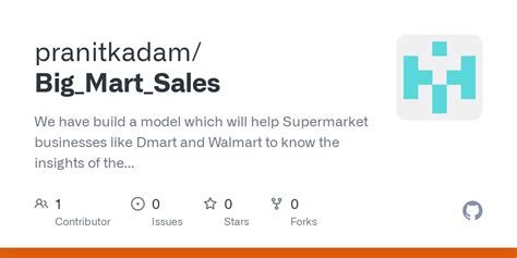 Big Mart Sales Big Mart Sales Ipynb At Main Pranitkadam Big Mart Sales GitHub