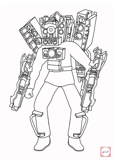 🎨뚝딱나라 색칠공부 색칠공부 무료도안 🌈 감염된 타이탄 스피커맨 업그레이드 네이버 블로그