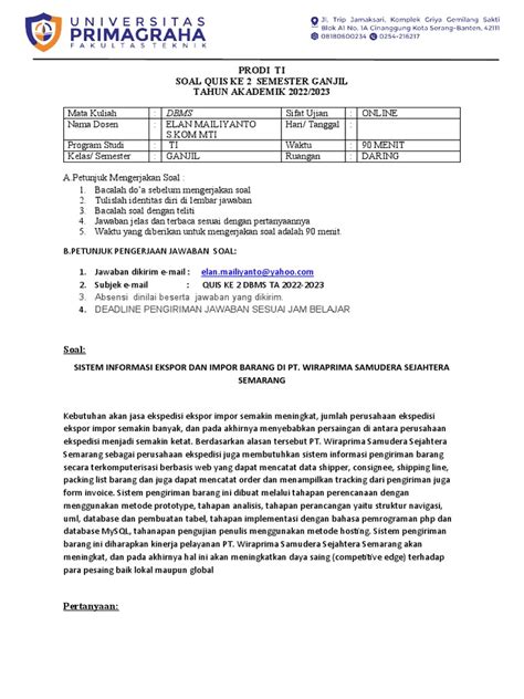 soal quis 2 dbms kamis 18 00 pdf