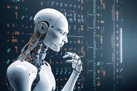 Premium Ai Image Robot Learning Or Problem Solving