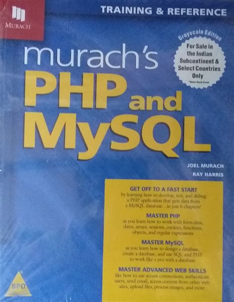 Murachs PHP And MySQL By Joel Murach Ray Harris Universal Book Seller