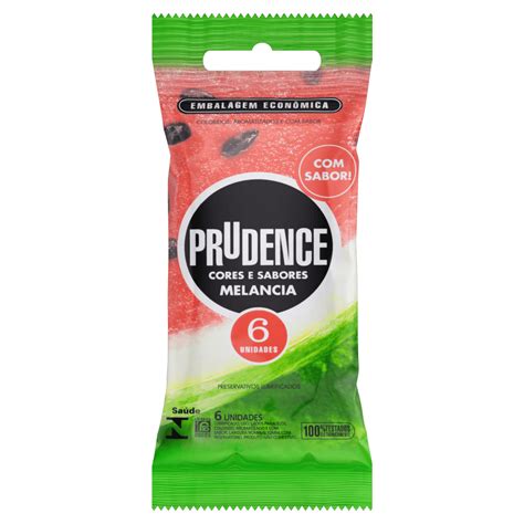 Preservativo Prudence Melancia 6un Prudence Drogarias Tamoio