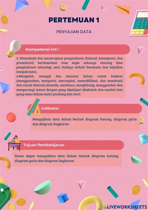 Penyajian Data Free Online Exercise Live Worksheets