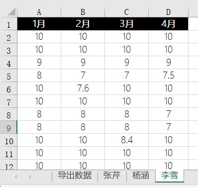 Excel每日一练数据提取放在不同的表格里面 考核 答案 分数