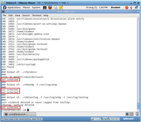 Fedora Lesson 20 Installing Chkrootkit