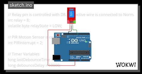 RELAY MODULE Wokwi ESP STM Arduino Simulator