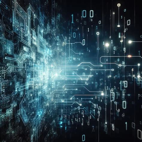 Premium AI Image Data Streams Abstract CPU Background
