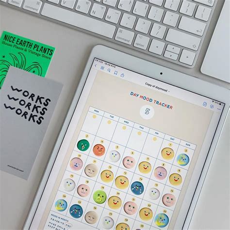 클레이 무드트래커 스티커 세트 위버딩