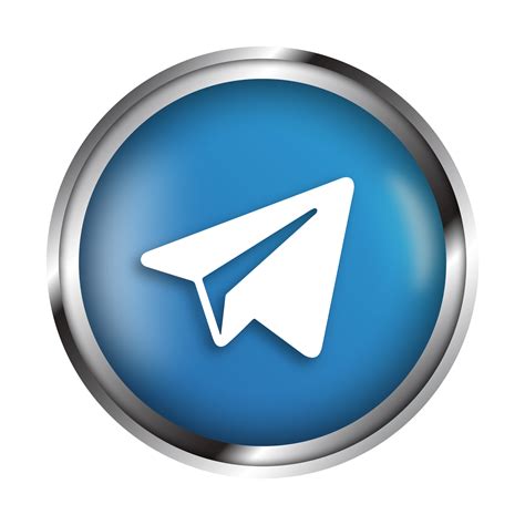 Social Media Telegram Realistic Icon Png Free Png