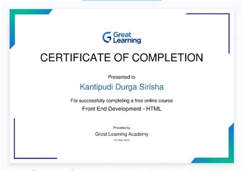 Sirisha Kantipudi On Linkedin Greatlearning Frontenddevelopment Ists