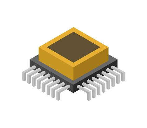 Premium Vector Isometric Microchip