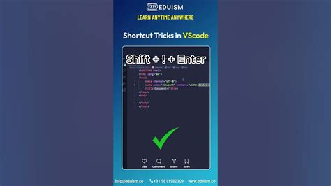 Shortcut Tricks In Vscode Css Html Js Ai Ml Webdeveloper Javascript Dataanalysis