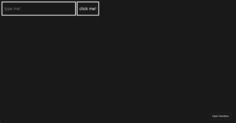 Input States Demo Codesandbox