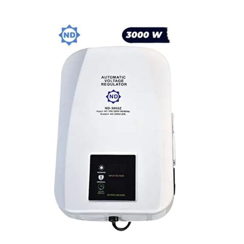 Régulateur De Tension Mural Nde Nd 3000 3000w 6 Mois De Garantie