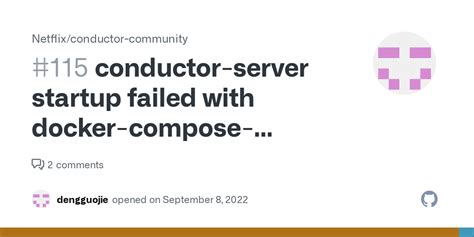 Conductor Server Startup Failed With Docker Compose Postgresyaml